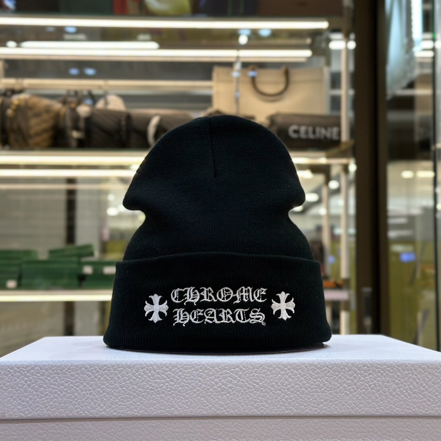 CHROME HEARTS Logo Beanie - Madame N Luxury