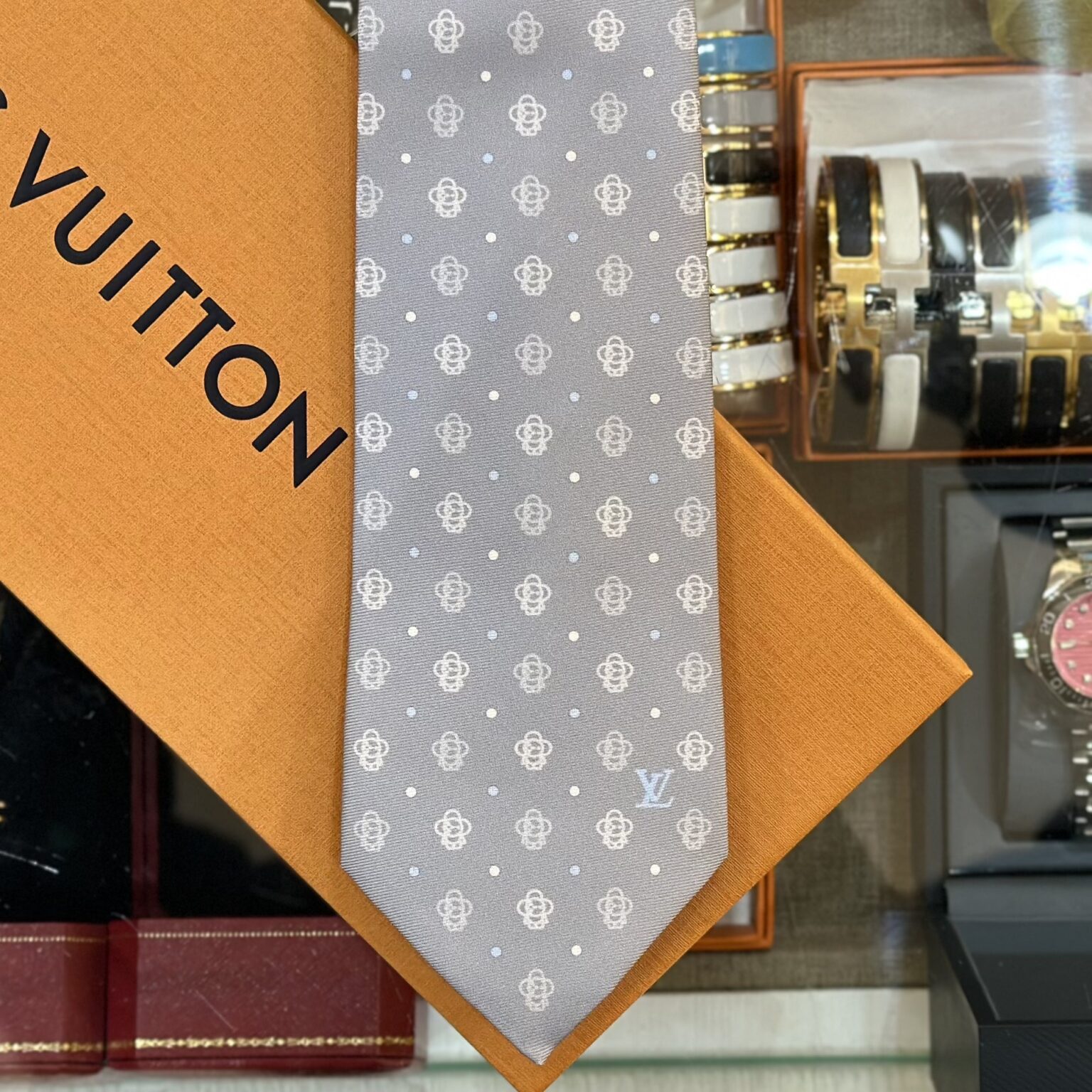 LOUIS VUITTON LV Vivienne Outline Tie - Madame N Luxury